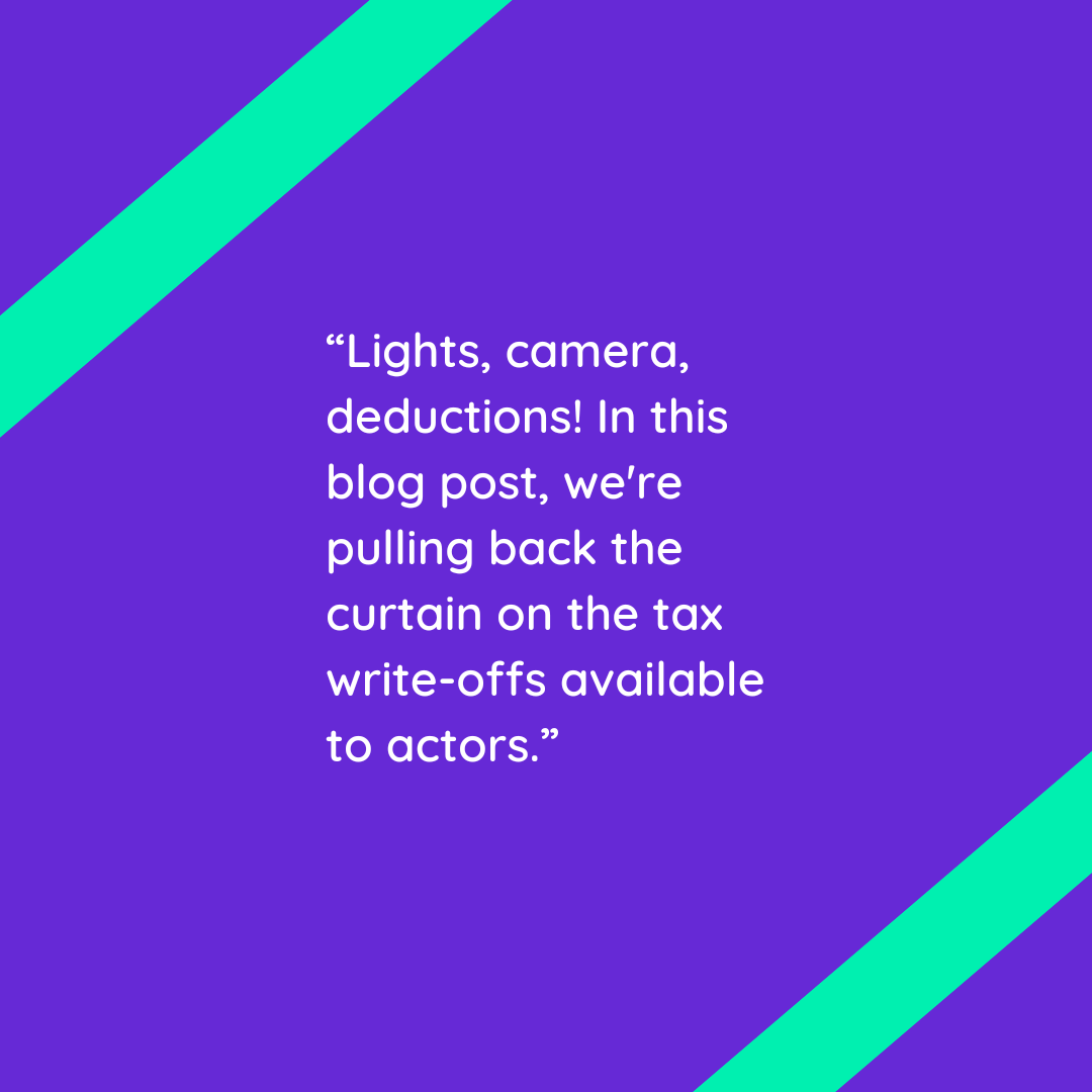 25+ Tax Write-Offs for Actors 🎭 🎬